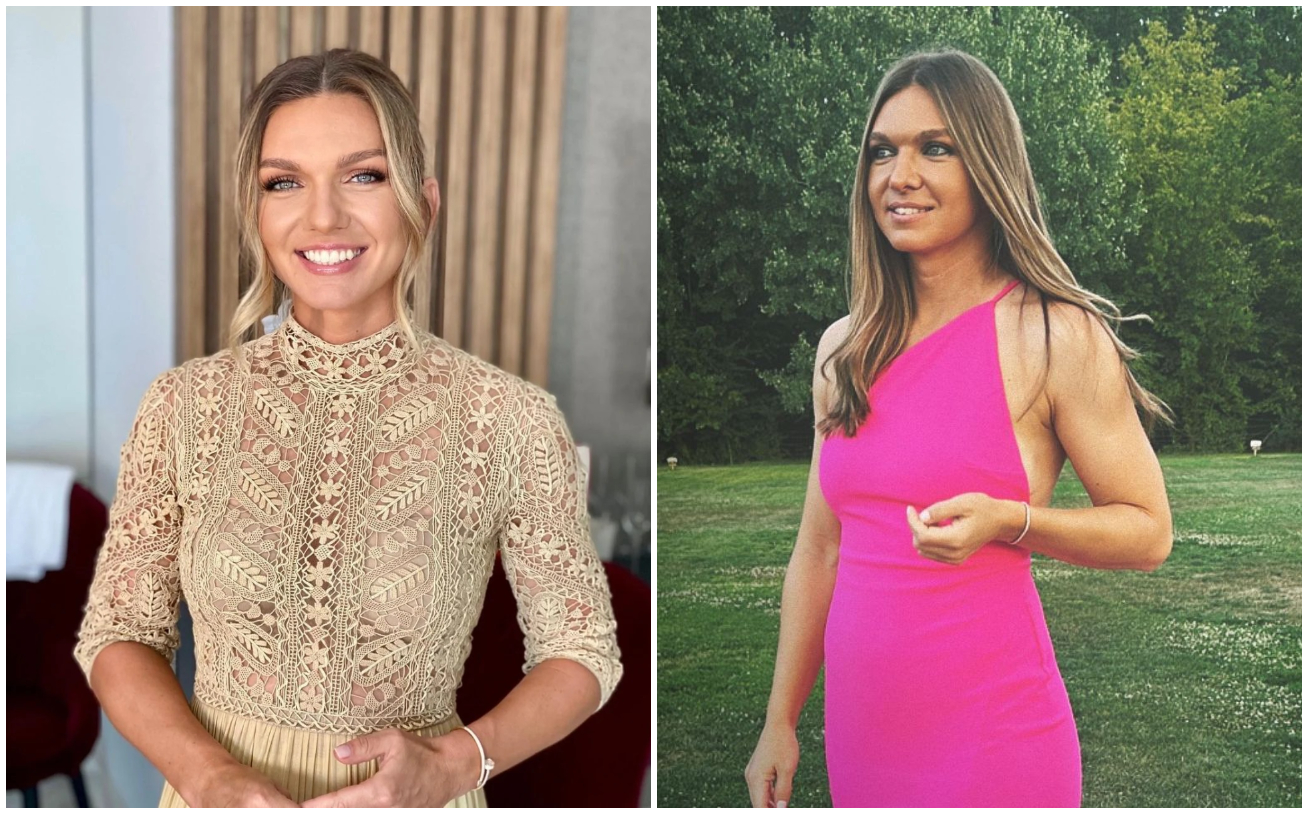 Simona Halep, în cea mai decoltată rochie purtată vreodată. Cum s-a afișat sportiva la Cluj ...