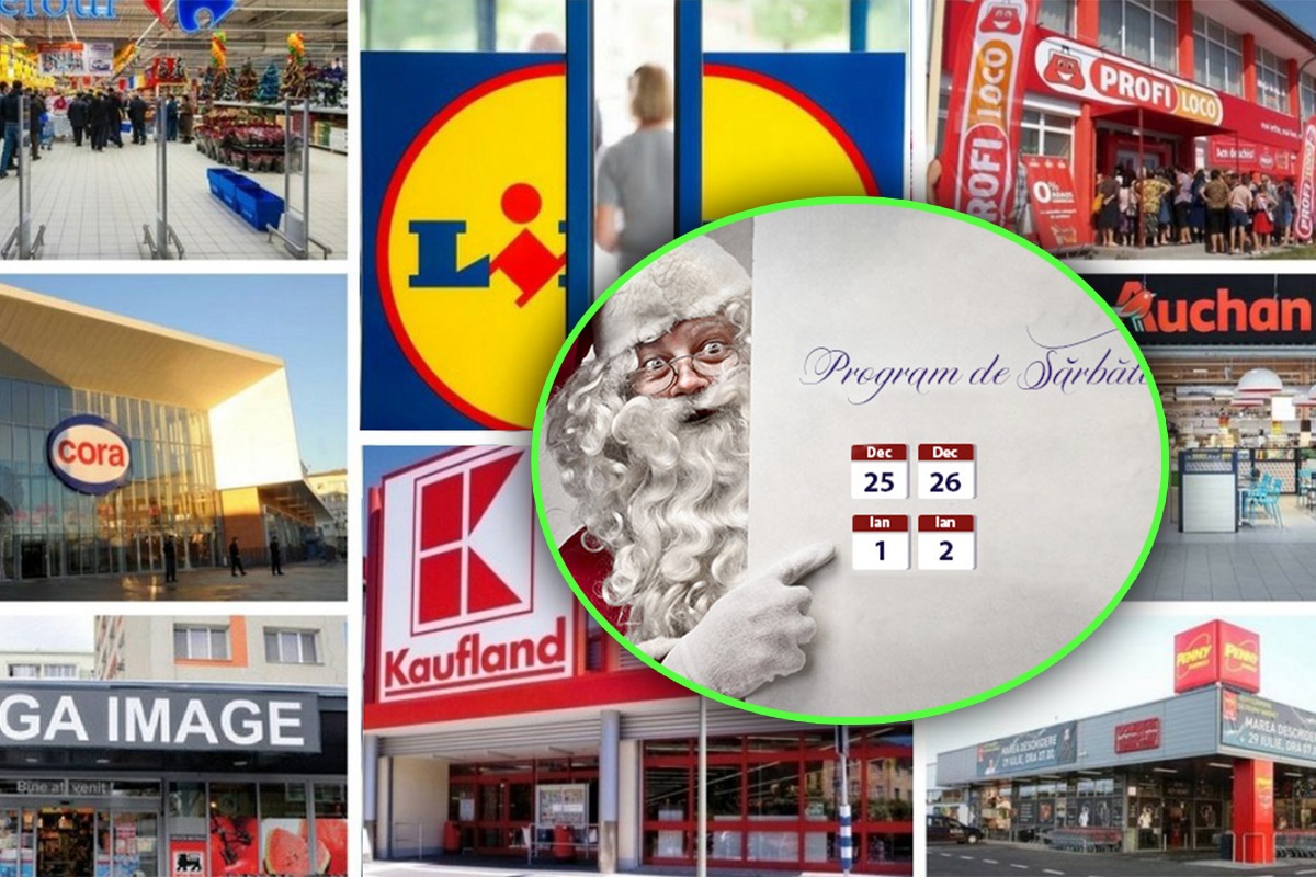 Programul magazinelor de Crăciun 2024. Când se închid Lidl, Kaufland, Carrefour, Auchan, Profi ...